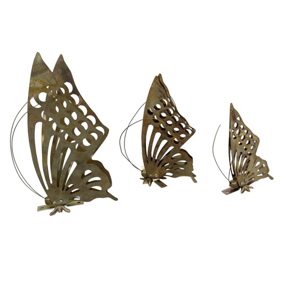 Wall Decor | Brass Butterfly Mcm Vtg Midcentury Modern Wall Decor Or ...